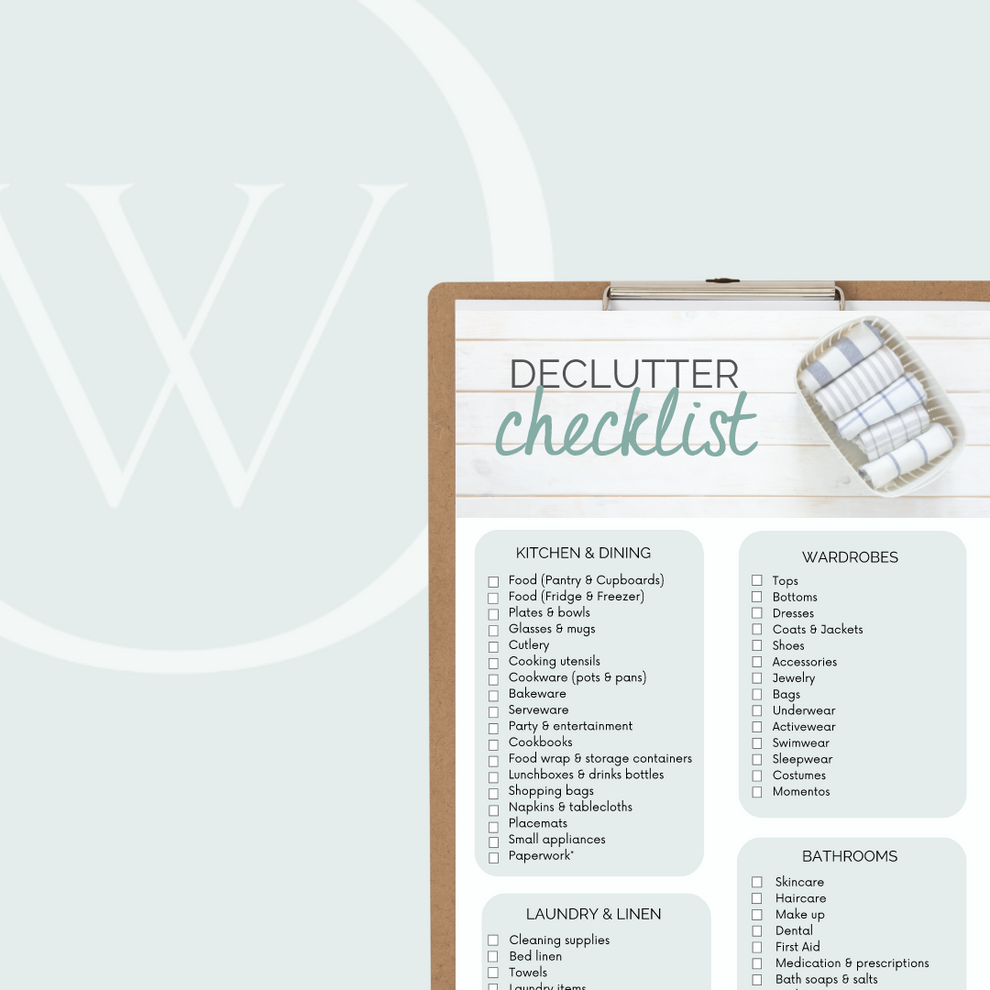 Declutter Checklist – Well Organised