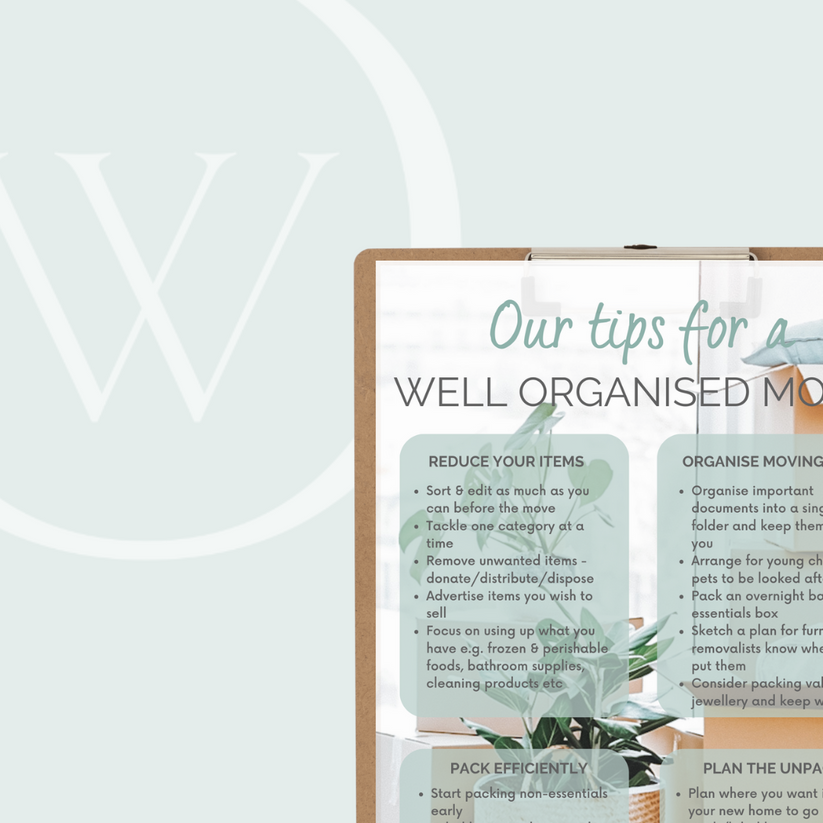Tips for a Well Organised Move - Well Organised